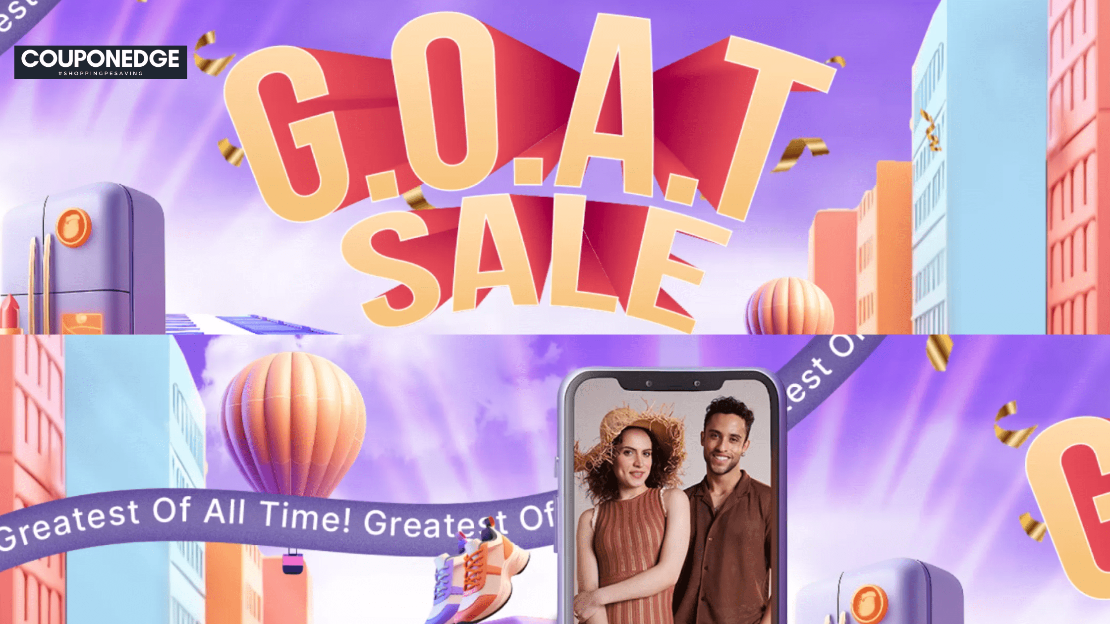 Flipkart GOAT Sale 2024: Dates, Deals, Discounts & Cashback - CouponEdge